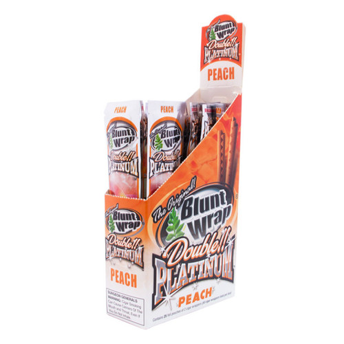 Papel para Fumar Durazno Blunt Wrap 2X Double Platinum | Electro Glow