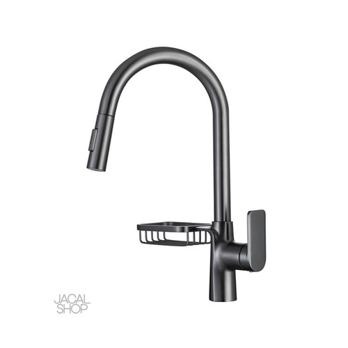 # Swan Neck Kitchen Tap with Pull-out Tip [KI-TA-01] | Jacal Shop