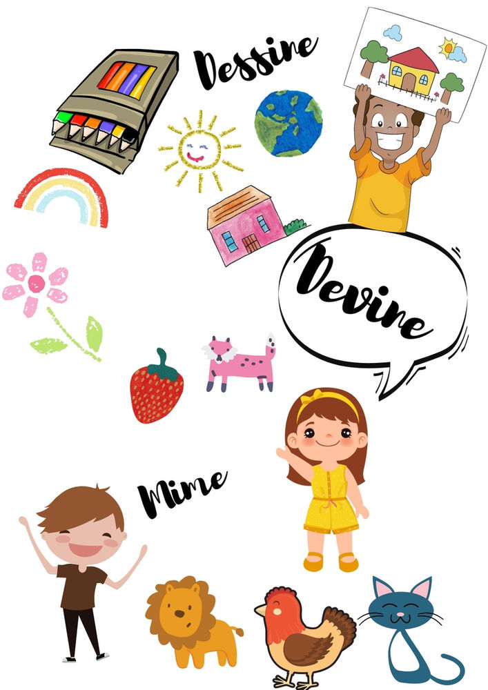 je mime, je devine, je dessine