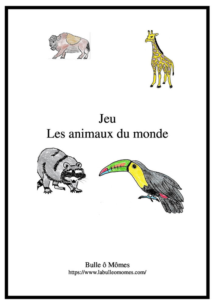 voyage avec les animaux le jeu