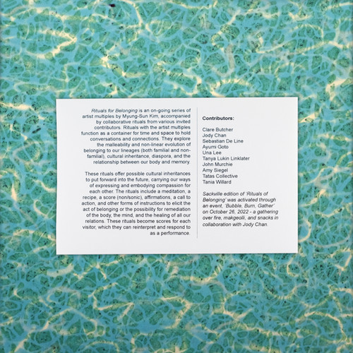 Rituals For Belonging (Sackville Ed. 2022) | Struts Gallery