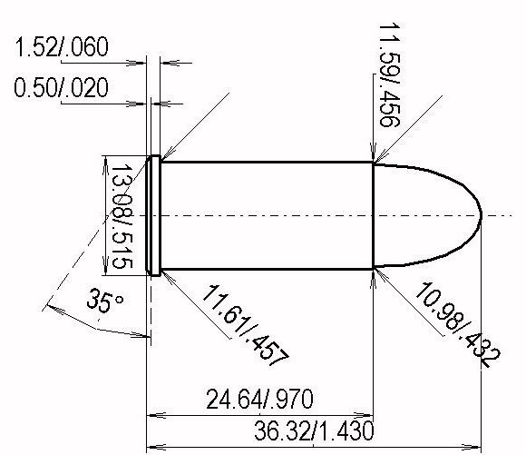 Caliber .44 S&W Russian Reloading Data