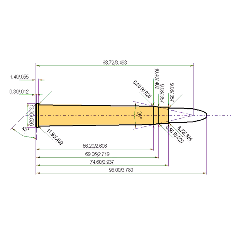 Caliber 8 x 75 RS Reloading Data