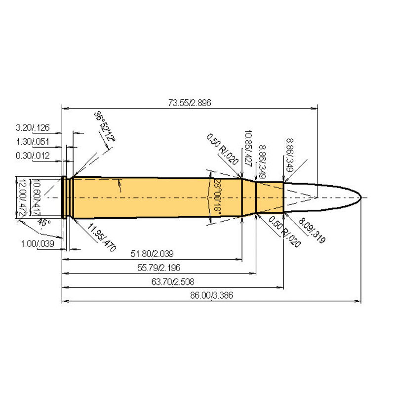 Caliber 8 x 64 Reloading Data
