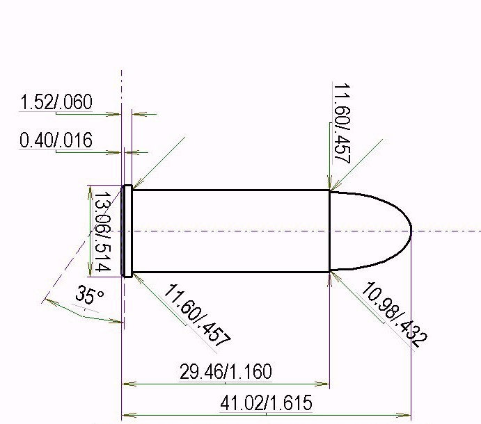 Caliber .44 S&W Special Reloading Data