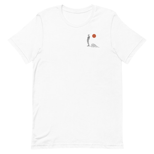 Surfer Skeleton, Hangten - Unisex t-shirt | Kinsey H. Designs