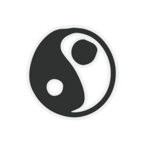 Yin-Yang Sticker | Kinsey H. Designs