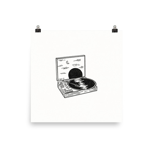 Record Player Print | Kinsey H. Designs