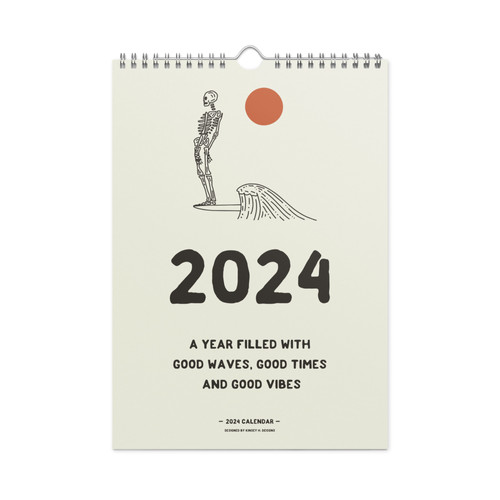 Skeletons - 2024 Wall Calendar | Kinsey H. Designs
