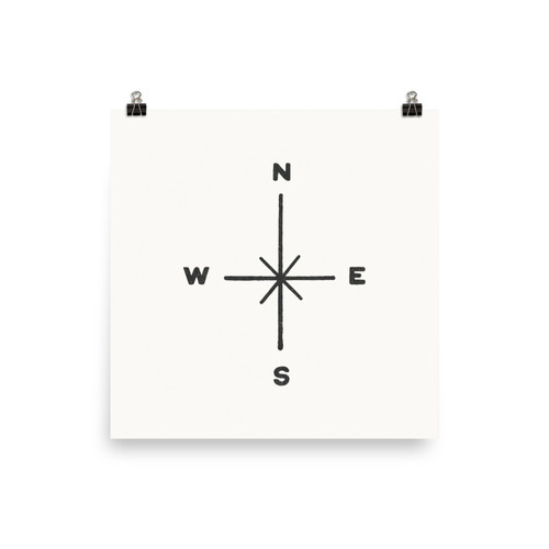 Compass Print | Kinsey H. Designs