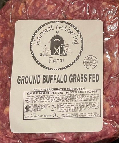 “GRASS FED”, Ground Buffalo/Bison (lean) $20 lb | Harvest Gathering