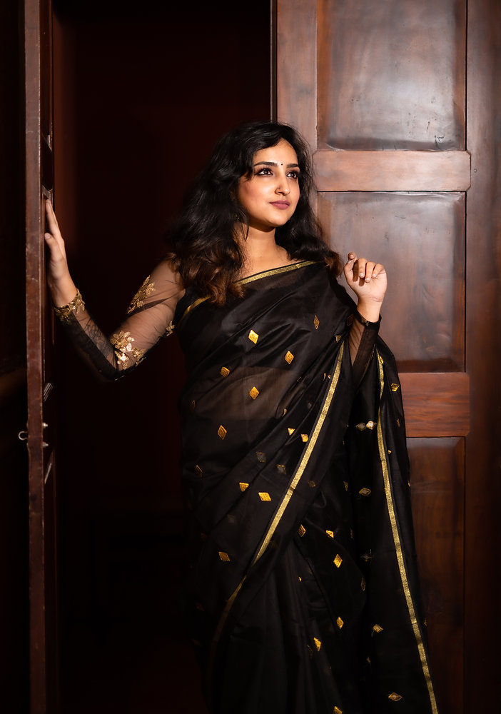 What is the golden thread used in Kerala saree?