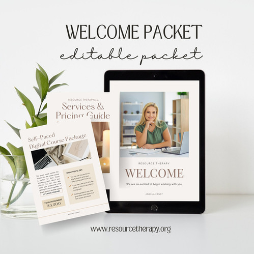 Coaching Templates, Canva Templates, Coaching Welcome Packet