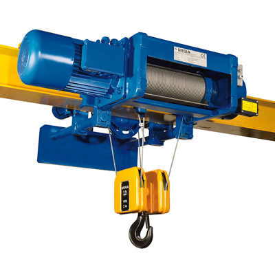 10 Ton Misia Rope Hoist with Low Headroom Crawl | Hoist Factory