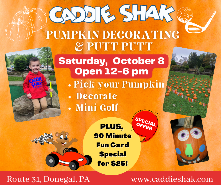Pumpkin Decorating & Putt Putt Event October 8- Plus, 90 Minute Fun ...