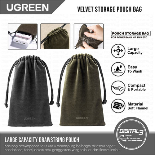 Ugreen Velvet Storage Multifunction Travel Pouch Drawstring | Digital 3 ...