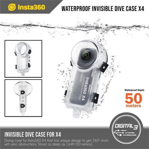 Insta360 Invisible Dive Case For Insta360 X4 Camera | Digital 3 Store