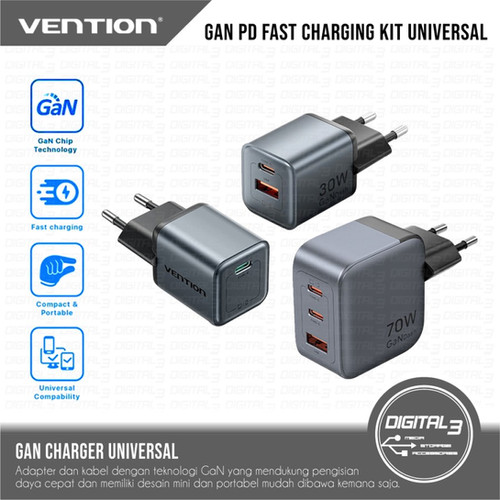 VENTION GaNDash Series Charger Kit Adapter Cable SET Fast Charging ...