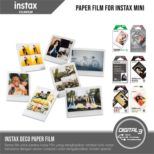 FUJIFILM Paper Film for Instax Mini Deco Film Refill | Digital 3 Store