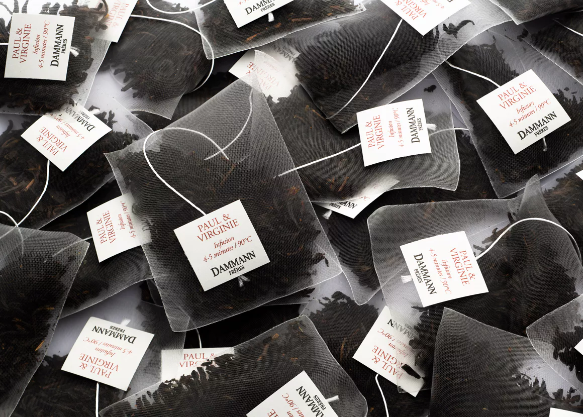 Dammann, thé noir Paul et Virginie, fruits rouges caramel, 25 sachets ...
