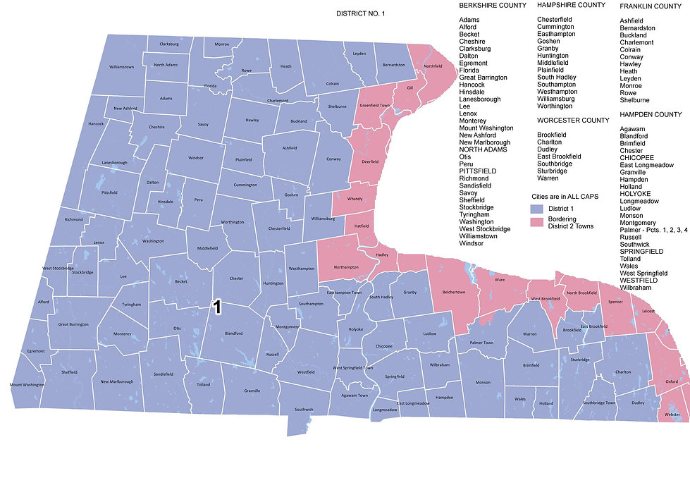 District 1 Map | Massachusetts Republican Assembly