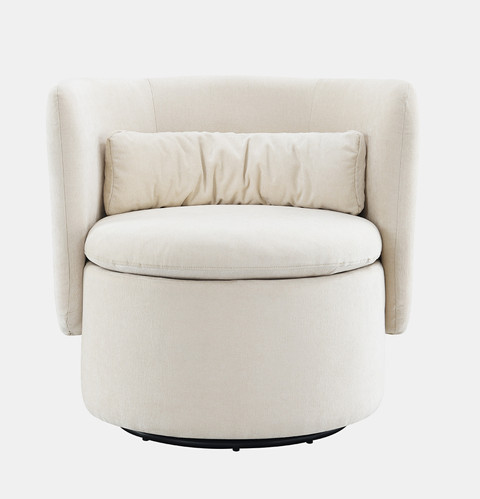 Round-Back Swivel Chair | Espino's Furniture
