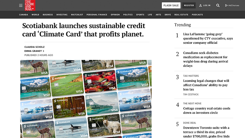 The Climate Card - Scotiabank