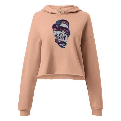 THE ROCK BOUDOIR CLOTHING DECADENCE® Snake Skull Crop Hoodie | The Rock ...