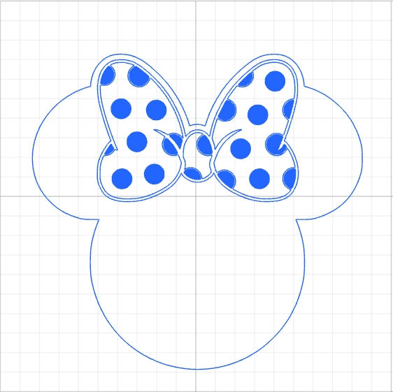 Disney Minnie Mouse Outline | Free Laser Cut SVG File