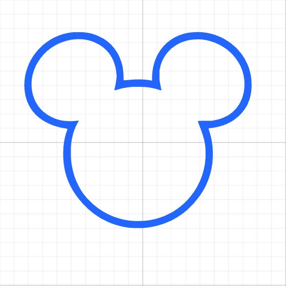 Disney Mickey Mouse Outline | Free Laser Cut SVG File