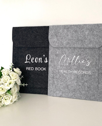 Baby Red Book/Health Records Felt Folder | Little G’s With Love