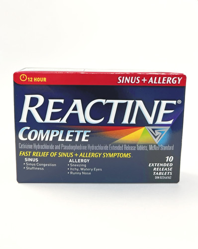 Reactine Complete 10 tabs (3 Pack) | stevestonmedicine