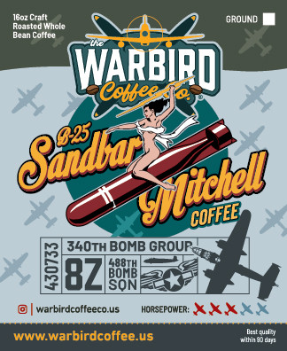 B-25 Sandbar Mitchell Coffee 16 oz | Warbird Coffee Co US