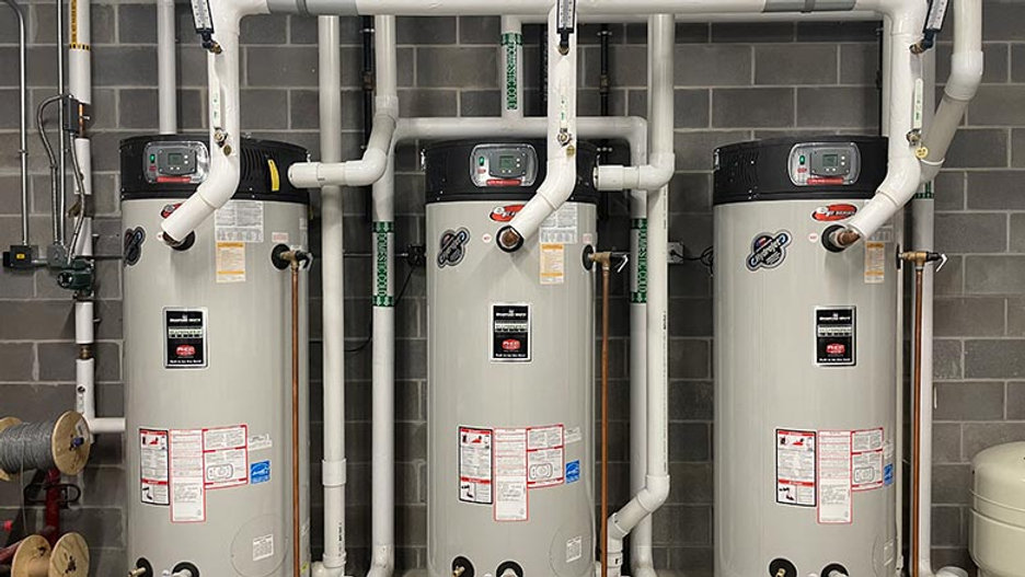 Repair or replace signs for commercial water heaters