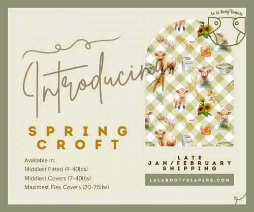 Spring Croft Print Cover Diaper Exemplar Fit | Thea Evelyn Designs