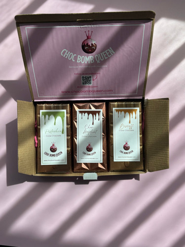 Dubai Chocolate Bar Trio | Choc Bomb Queen