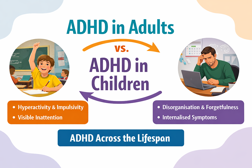 Did you know ADHD can present differently in adults than in children?