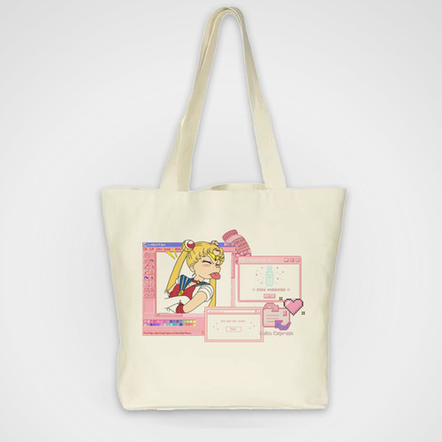 Sacola Ecobag Sailor moon Pixel | Mulher Lagarto