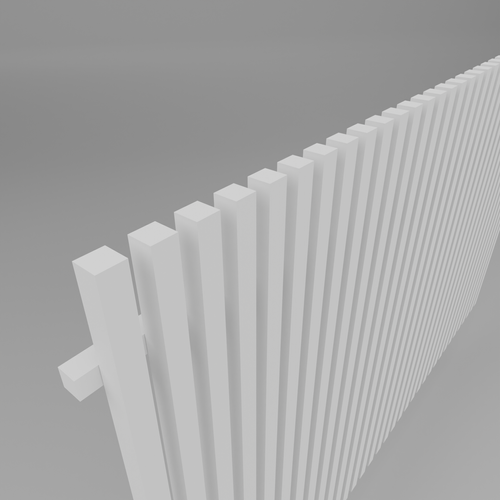 Aluminium 40mm Batten Fence Panels Surfmist white 2400mm wide ...