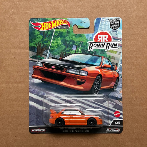 Hot Wheels Premium Car Culture Ronin Run ’98 Subaru Imprezza 22B-STi ...