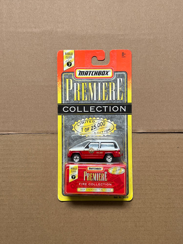 Matchbox Premiere Collection Jeep Cherokee Fire Chief 1 de 25,000 ...