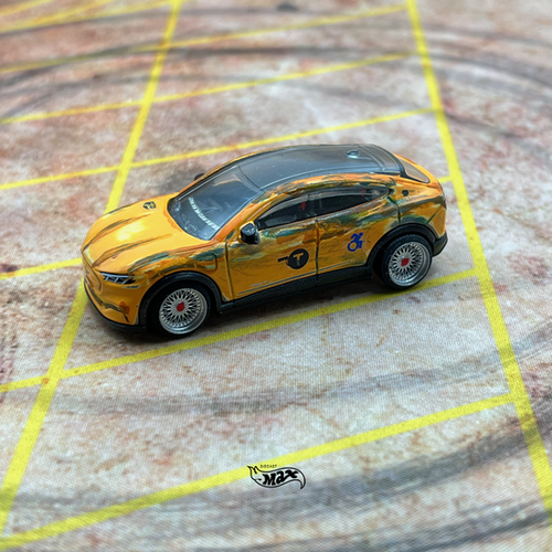 Matchbox 2021 Mustang Mach-E NYC Rusty Taxi. Custom Wheel Swap ...