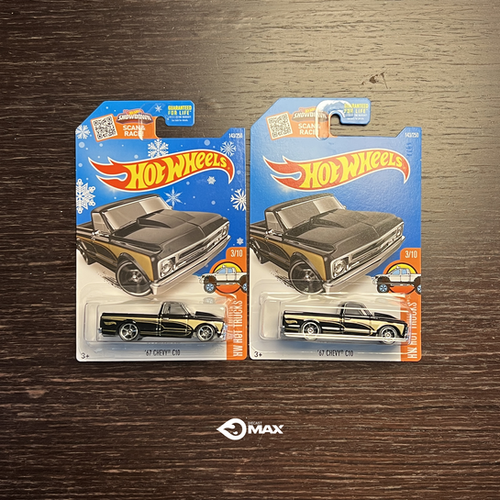 Hot Wheels Mainline ’67 Chevy C10 Duo Pack, Target Exclusive Snowflake ...