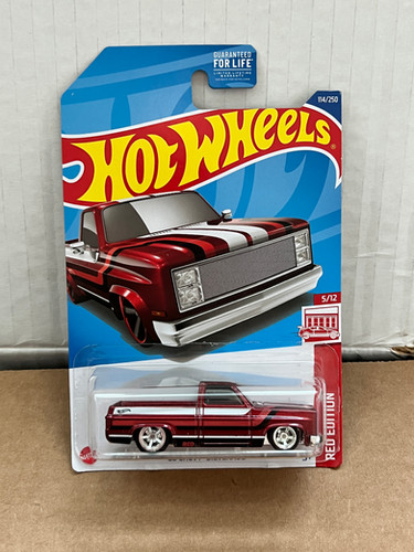 Custom Hot Wheels ’83 Silverado Target Red Edition, Black Walls ...