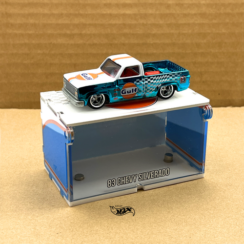 Custom Hot Wheels ’83 Silverado Gulf Ice Seriada #013 | Diecast Max