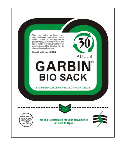 Garbin Sack BioSack Green - 30 pulls (450 x 550 mm) | garbinsack