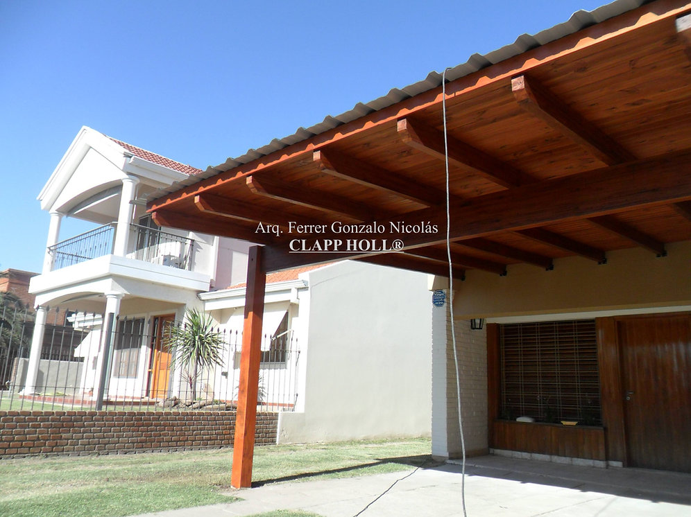 2)TECHOS DE MADERA COMPLETOS C/ CHAPA COMÚN | display