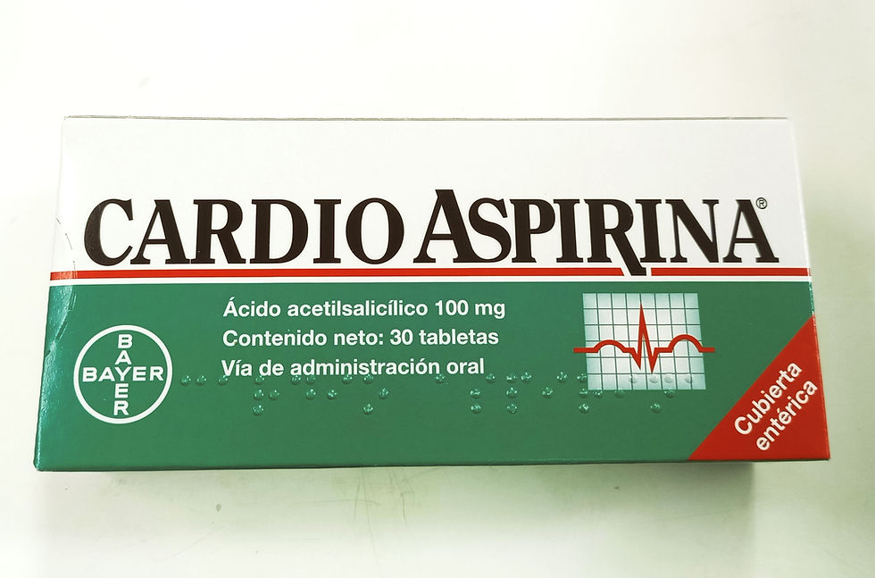 Cardio aspirina de 100. mg 30 tabletas | Droguerialuzverde