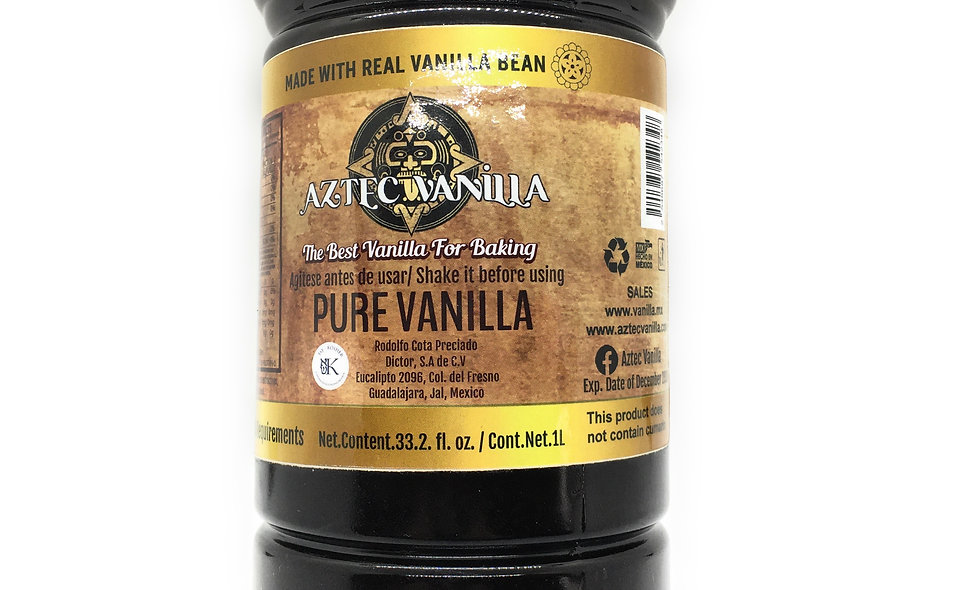 33.2 Oz. Dark Vanilla Extract Mexican Aztec Vanilla | aztecvanilla
