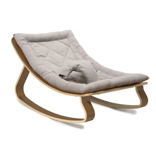 Charlie Crane Rocker Levo in Walnut with Sweet Grey cushion | One Small ...